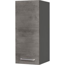 H&auml;ngeschrank Nobilia, B:30cm H:72cm T:37,2cm, grau, K&uuml;che, Schr&auml;nke, ""Riva", Ausrichtung w&auml;hlbar, vormontiert", in drei Breiten: 30, 45 und 60 cm,