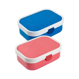 Mepal Lunchbox "Brotdosen mit Einsatz Campus 700 ml 2er Set", blau, Lebensmittelaufbewahrungsbehälter
