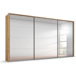 Schwebet&uuml;renschrank Rauch, B:368cm H:233cm T:68cm, braun, Holzwerkstoff, Schr&auml;nke, "Kleiderschrank Schrank Garderobe OTELI inkl. 3 Innenschubladen",