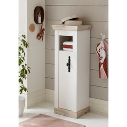 Midischrank Home Affaire, B:42cm H:120cm T:35cm, wei&szlig;, FSC-zertifizierter Holzwerkstoff, Badezimmer, Schr&auml;nke, "Florenz, Badschrank im Landhausstil,