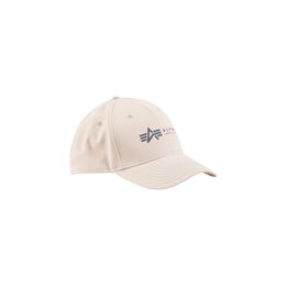 Herren Trucker Cap "Alpha Cap", wei&szlig;, Alpha Industries, Obermaterial: 100% Baumwolle, Caps