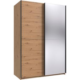 Kleiderschrank wimex, B:135cm H:198cm T:65cm, schwarz, Holzwerkstoff, Kinderzimmer, Schränke, "Mugano, B/T/H 135 oder 180/65/198cm, Made in Germany",