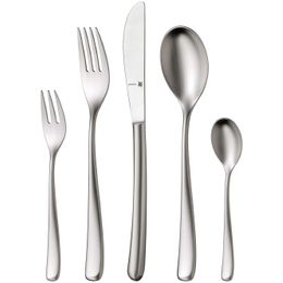 WMF Besteck-Set "Vision", 30 Stk., grau, Essbesteck-Sets, ergonomisch, Cromargan protect