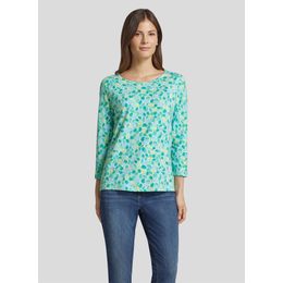 Rabe Damen Print-Shirt "T-Shirt", grün, Gr. 38, gemustert, 92%Viskose 8%Elastan, Shirts