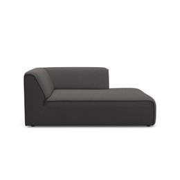 Ottomane OTTO HOME, B:100cm H:70cm T:162cm, grau, Struktur fein (100% Polyester);Samtoptik (100% Polyester);Samtcord (92% Polyester, 8% Polyamid),