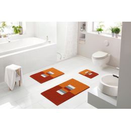 Badematte LINEA DUE, H:18mm, orange, Polyacryl, Badematten, "Capricio"