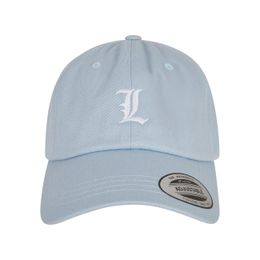 Snapback Cap MisterTee "MisterTee Unisex Letter Lightblue Low Profile Cap", Damen, Gr. onesize, l, 100% Baumwolle, unifarben, Caps