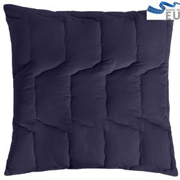 Microfaserkissen my home, B:80cm L:80cm, blau, Bezug: 100% Polyester. F&uuml;llung: 100% Polyester, Kopfkissen, "Microlux Kopfkissen 40x80 cm, 80x80 cm",