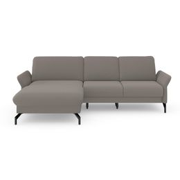 Sit & More Ecksofa SIT & MORE, B:253cm H:84cm T:165cm, braun, Wohnzimmer, Sofas, "Fashion L-Form", wahlweise mit Kopfteilverstellung und Vorziehsitz, motorisch
