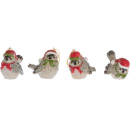 Baumbehang "Vögel, Weihnachtsdeko, Christbaumschmuck", B/H/T: 5,5cm, rot, MyFlair MÖBEL & ACCESSOIRES, Dekohänger, Höhe ca. 5,5 cm