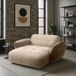Chaiselongue BETYPE, B:182cm H:87cm T:184cm, beige, 100% Polyester, Sofas, "Be Fluffy, moderner Love Seat, XXL Sofa, Lese-Sessel, Big-Sessel f&uuml;r 2",
