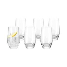 Leonardo Glas "Trinkgläser Puccini 365 ml 6er Set transparent", transparent, Trinkgefäße