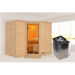 Karibu Sauna "Sanna 2", Saunaofen, integrierte Steuerung, 9 kW, beige, Saunen, Ofen 9 kW integr. Strg