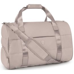 Heys Reisetasche "The Puffer Duffle Bag", beige, Polyester, Taschen, Weekender Duffle Bag Schuhfach Aufstecksystem