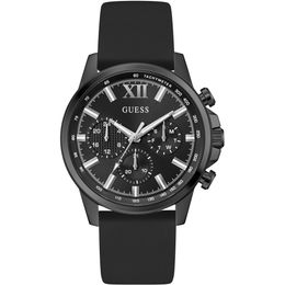 Guess Kinder Multifunktionsuhr "WALKER", schwarz, Armbanduhren, Quarzuhr, Armbanduhr, Herrenuhr, Datum, Wochentag, Silikonarmband