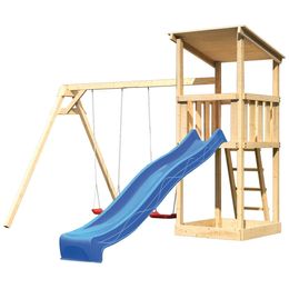 Konifera Jungen Spielturm "Anna", bunt, Holzwerkstoff, B:347cm H:270cm T:264cm, Spieltürme, BxTxH: 347x264x270 cm