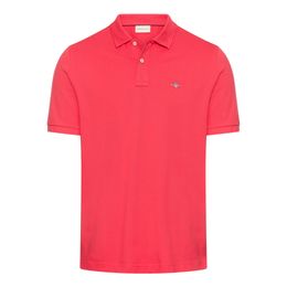 Gant Herren Poloshirt "REG EMB ARCHIVE SHIELD POLO", rot, Gr. S, Web, Obermaterial: 100% Baumwolle, Shirts, Mit Schlitzen an der Seite