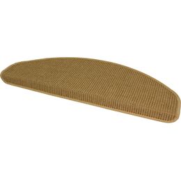 Stufenmatte Dekowe, B:25cm H:5mm L:65cm, beige, Sisal, Teppiche, "Mara S2", 100% Sisal, gro&szlig;e Farbauswahl, selbstklebend, auch als Set 15 St&uuml;ck