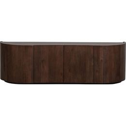 Sideboard Woood, B:160cm H:50cm T:46cm, braun, Holz teilmassiv, Wohnzimmer, Sideboards, "Sense", Kommode aus Mangoholz, Breite 160 cm