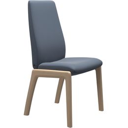 Polsterstuhl stressless, B:57cm H:105cm T:60cm, blau, Leder PALOMA: PALOMA ist ein durchgef&auml;rbtes Semianilin-M&ouml;belleder mit nat&uuml;rlicher Narbung.,