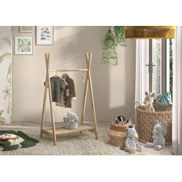 Kleiderst&auml;nder Vipack, B:74cm H:132cm T:50cmeiche natur ge&ouml;lt, Massivholz, Schlafzimmer, Garderobenst&auml;nder, "Forrest universell einsetzbar", inkl.