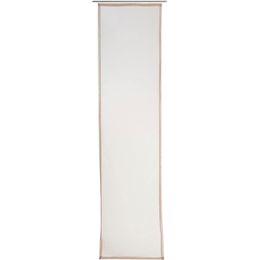 G&ouml;zze Schiebegardine G&Ouml;ZZE, B:60cm H:245cm, braun, Voile, Polyester, Wohnzimmer, Gardinen, "Sambia Schiebevorhang", HxB: 245x60, Voil&eacute; Uni, inklusive