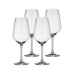 Villeroy & Boch VILLEROY & BOCH Rotweinglas "Rotweingläser Voice Basic 500 ml 4er Set transparent", transparent, Trinkgefäße