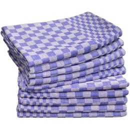 Geschirrtuch Dyckhoff, B:50cm L:100cm, blau, 45% Leinen, 55% Baumwolle, Geschirrt&uuml;cher, "Halbleinen Grubentuch, kariert, 55% Baumwolle, 45% Leinen,