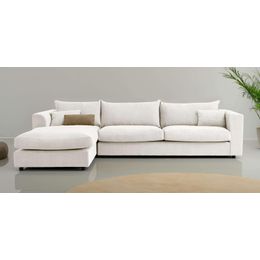 Ecksofa, B:297cm H:77cm T:186cm, beige, LeGer Home by Lena Gercke, 100% Polyester, Wohnzimmer, Sofas, "Avelina", Breite 297 cm, in Cord- und
