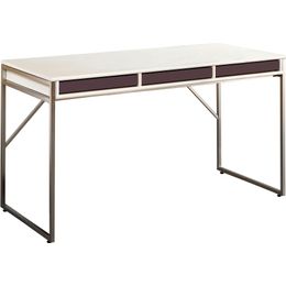 Schreibtisch, B:137,4cm H:75cm T:60cm, rot, HAMMEL FURNITURE, B&uuml;ro, Tische, "Mistral B&uuml;rotisch, Arbeitstisch, Tisch, Computertisch", mit Gestell, B: