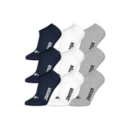 starters STARTER Damen Sneakersocken "Socken STARTER 9pk Sneaker Socks 9er Pack", Gr. 39, weiß, Obermaterial: 69% Baumwolle CO. 27% Polyester PES. 3% Polyamid