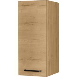 H&auml;ngeschrank Nobilia, B:30cm H:72cm T:37,2cm, braun, K&uuml;che, Schr&auml;nke, ""Structura", Ausrichtung w&auml;hlbar, vormontiert", in drei Breiten: 30, 45 und 60