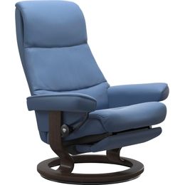 Relaxsessel stressless, B:91cm H:109cm T:82cm, blau, Leder BATICK: BATICK ist ein leicht korrigiertes, durchgefärbtes und genarbtes Möbelleder, bei