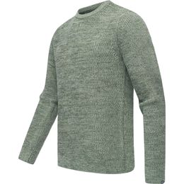 Ragwear Herren Strickpullover "Aralt"graugr&uuml;n, Gr. XL, Material: 60% Baumwolle, 40% Acryl, Pullover, stylischer Herren Sweatpullover mit Rippb&uuml;ndchen
