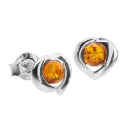 OSTSEE-SCHMUCK Damen Paar Ohrstecker "- Gaja - Silber 925/000 - Bernstein", Silber 925 (Sterlingsilber), silber, Silber 925 (Sterlingsilber), Ohrringe