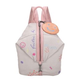 Damen Cityrucksack "Marit Limited Ebro Fun", Fritzi aus Preussen, rosa, Baumwollmischung, bedruckt, Rucksäcke, mit abnehmbarem Pocketanhänger