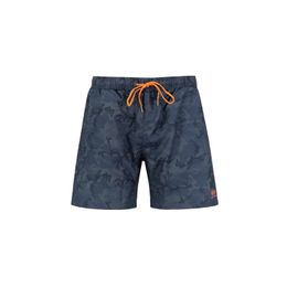 Herren Shorts "Basic Swim Short", blau, Gr. XXXL, Alpha Industries, Obermaterial: 100% Polyester, Futter: 100% Polyester, Hosen