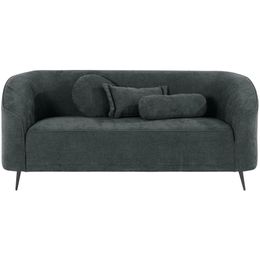 3-Sitzer Home Affaire, B:184cm H:81cm T:80cm, grün, 100% Polyester, Sofas, "Ashly", in 3 Bezugsvarianten, Bouclé, Samtoptik und Struktur weich.
