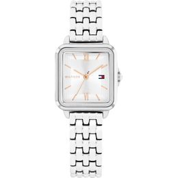 Tommy Hilfiger Damen Quarzuhr "MIA", weiß, Armbanduhren, Armbanduhr, Damenuhr, Edelstahlarmband, analog