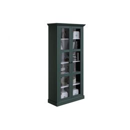 Vitrine Home Affaire, B:94cm H:192cm T:39cm, gr&uuml;n, Massivholz, Wohnzimmer, Schr&auml;nke, "Meliss", aus massiver Kiefer, mit viel Stauraum