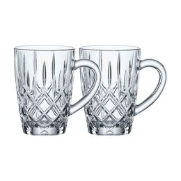 Nachtmann Tasse "Kaffeebecher Noblesse Barista 347 ml 2er Set transparent", transparent, Trinkgefäße