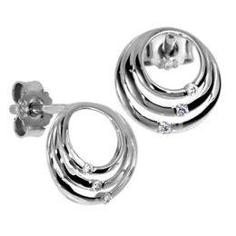 OSTSEE-SCHMUCK Damen Paar Ohrstecker "- Ruby - Silber 925/000 - Zirkonia", Silber 925 (Sterlingsilber), silber, Silber 925 (Sterlingsilber), Ohrringe