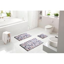 Badematte LINEA DUE, H:20mm, braun, Baumwolle, Polyester, Badematten, "Punto"
