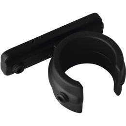 Verbinder Gardinia, L:4cm, schwarz, Gardinenstangenhalterungen, "Ring-Adapter f&uuml;r Universaltr&auml;ger", Serie Einzelprogramm Chicago &Oslash; 20 mm