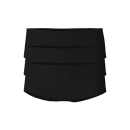 Calida Damen Slip "Slip Panty Essential Cotton Low Cut 3er Pack", Gr. 44, schwarz, Obermaterial: 95% Baumwolle CO. 5% Elasthan EL., Unterhosen