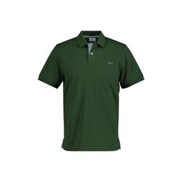 Gant Herren Poloshirt "Poloshirt REGULAR CONTRAST PIQUE RUGGER 1er Pack", grün, Gr. M, Obermaterial: 96% Baumwolle CO. 4% Elasthan EL., Shirts