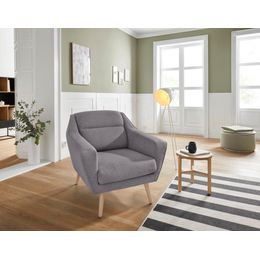 Sessel OTTO HOME, B:87cm H:86cm T:90cm, grau, Samtoptik (100% Polyester);Struktur (100% Polyester);Struktur fein (100% Polyester);Luxus-Microfaser