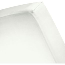 Spannbettlaken Cinderella, B:180cm L:200cm, wei&szlig;, Satin, Obermaterial: 100% Baumwolle, Bettlaken, "Sundays Satin f&uuml;r 25 cm H&ouml;he", mit Rundumgummizug
