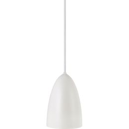 Pendelleuchte "NEXUS", 1, &Oslash; 10cm H: 15cm, wei&szlig;, design for the people, Esszimmer, Leuchten, H&auml;ngeleuchte, Textil Kabel, Skandinavische Design