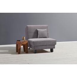 ell+ell Sessel ELL + ELL, B:85cm H:90cm T:100cm, grau, 92% Polyester 8% Nylon, Wohnzimmer, Sessel, "Enny"